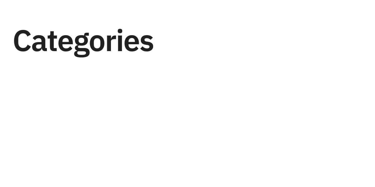 Blog post categories